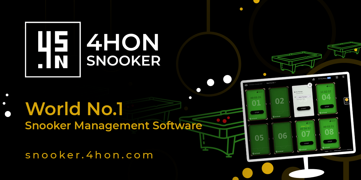 No.1 Cloud Billiard Management System | 4HON Snooker